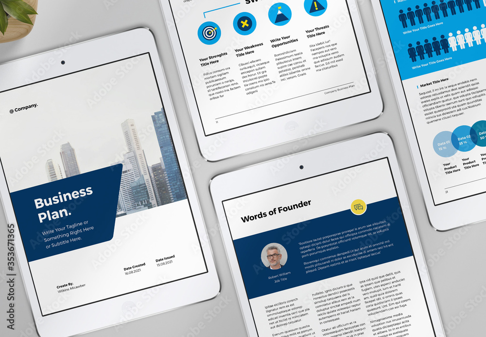 Digital Business Plan Layout Stock Template Adobe Stock digital-business-plan-layout-stock-template-adobe-stock