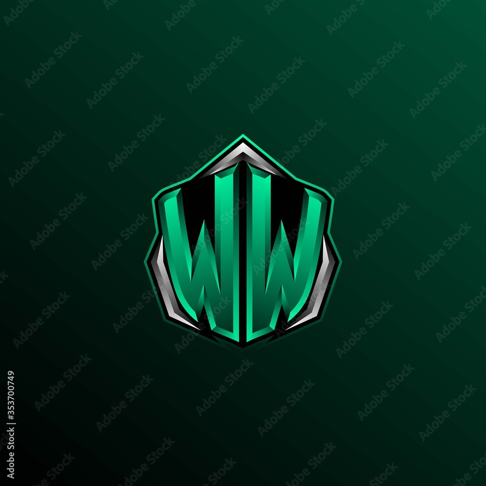 Initial WW logo design, Initial WW logo design with Shield style, Logo ...