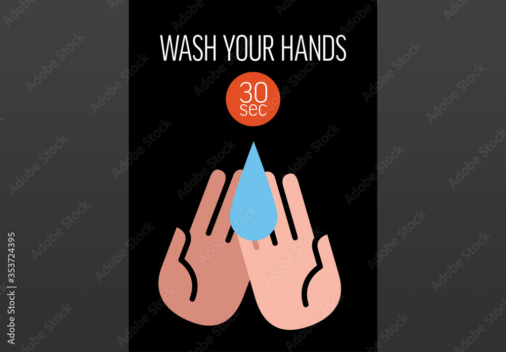 COVID-19 Prevention Flyer Layout Stock Template | Adobe Stock