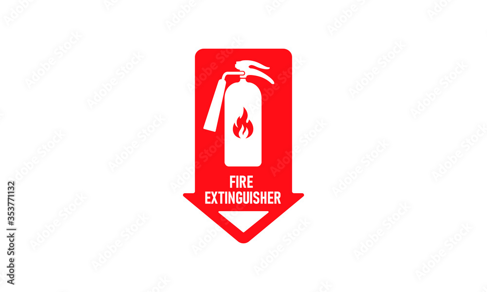 Poster Red Fire extinguisher – Wall Art | UkPosters