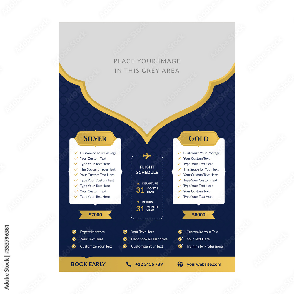 islamic flyer design template vector Stock Vector | Adobe Stock