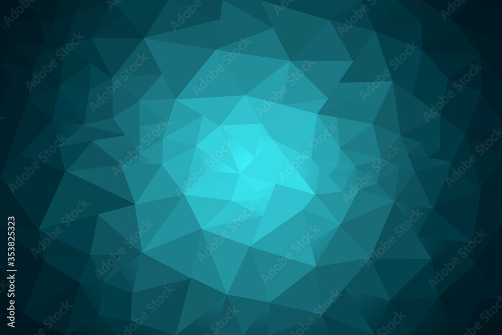 BLUE Low poly crystal background with gradient , geometrical background ...