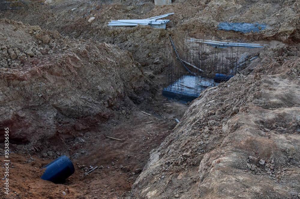 Formwork solutions for reinforced framed superstructure. Construction ...