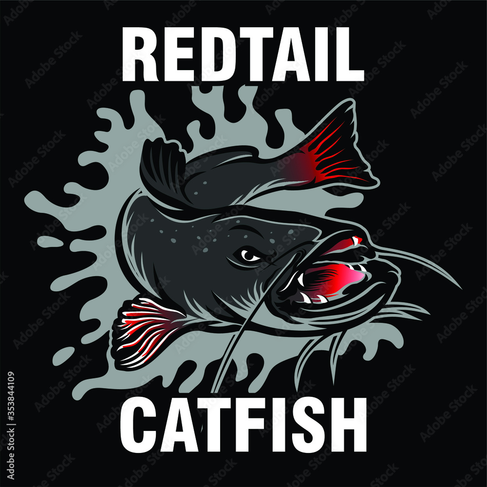 Cat fish logo design inspiration, Design element for logo, poster, card ...