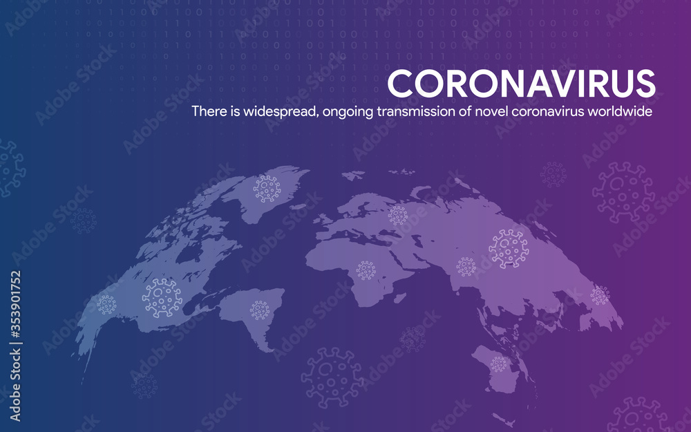 Coronavirus widespread world map infographic. 3d isometric vector ...