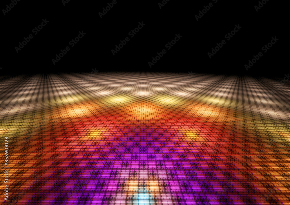 Abstract Colorful Dance Floor Background Texture Stock Illustration ...