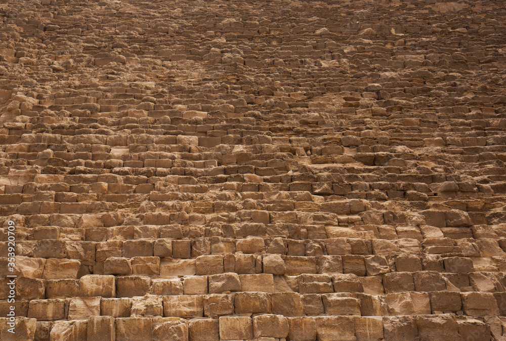 Massive limestone blocks weighing around 2.5 tons well arranged on the ...