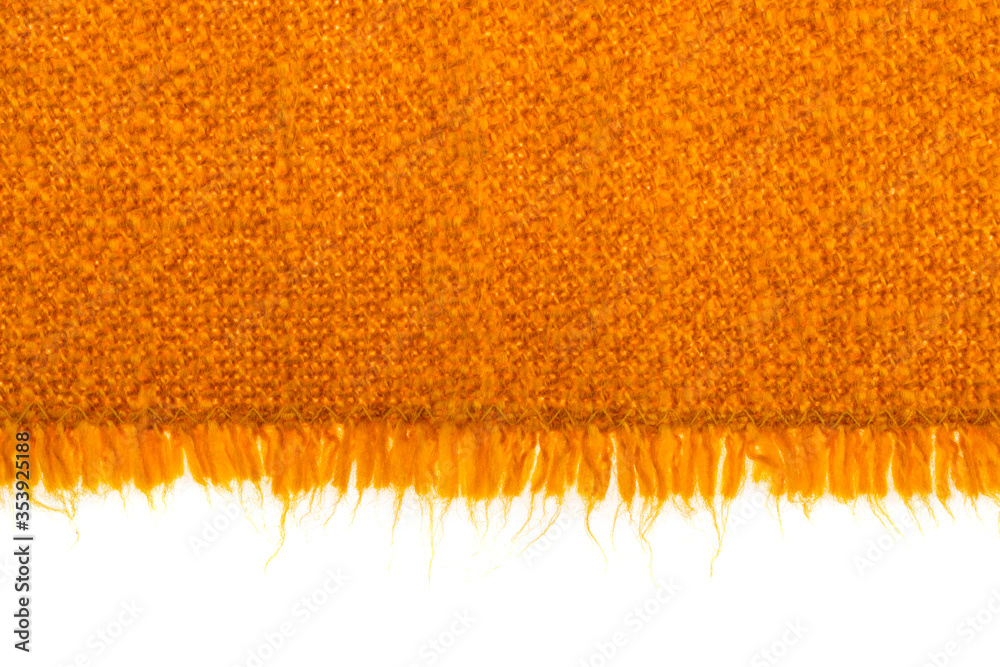 Edge, fabric texture on a white background, isolated. Stock Photo ...