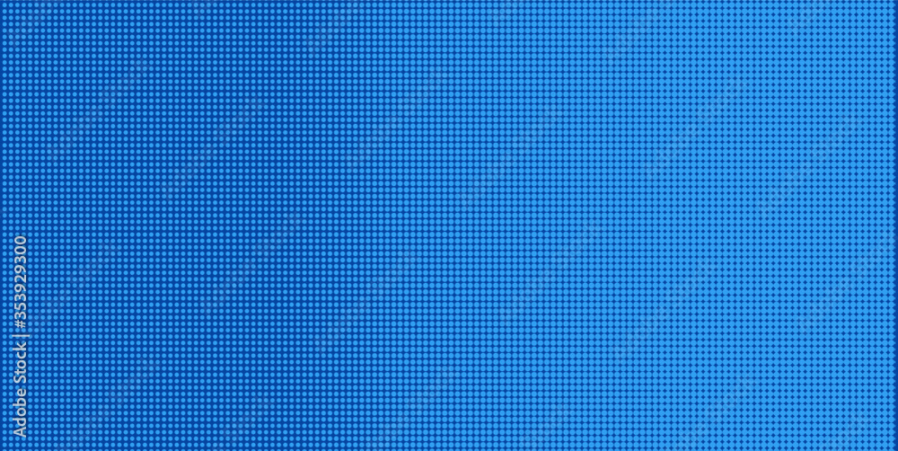 Iris blue dotted texture background. Contrast vector half tone. Retro ...