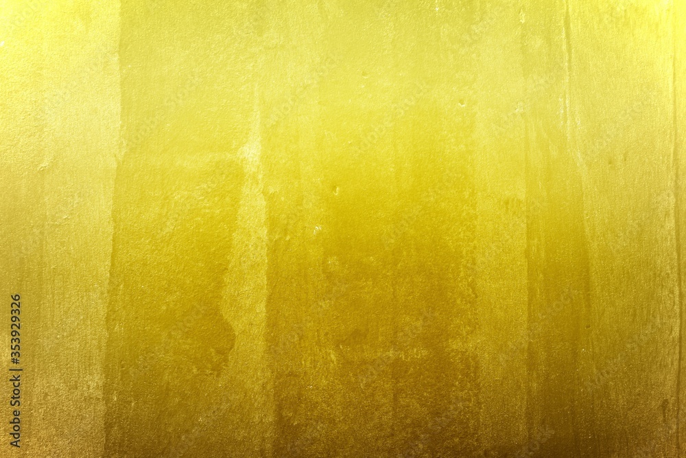 Gold Vintage Painting on Concrete Wall Texture Background. Stock Photo ...