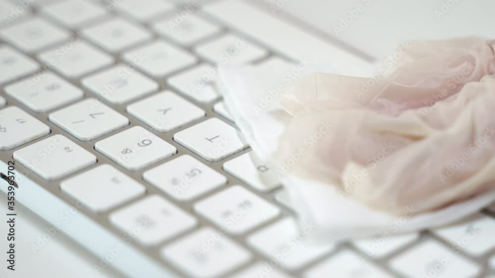 Video „Hygiene and cleanness at home, cleaning object's surface from ...