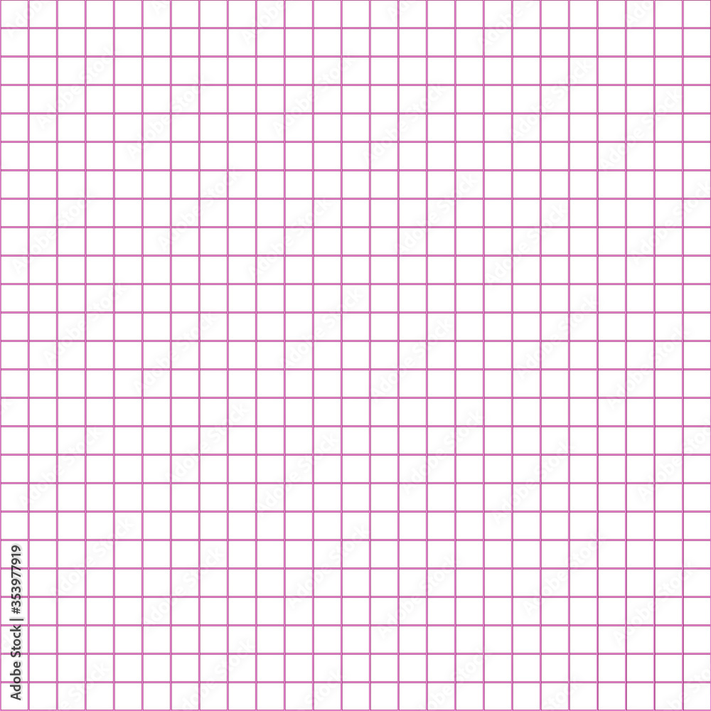 Grid paper. Abstract squared background with pink graph. Geometric ...