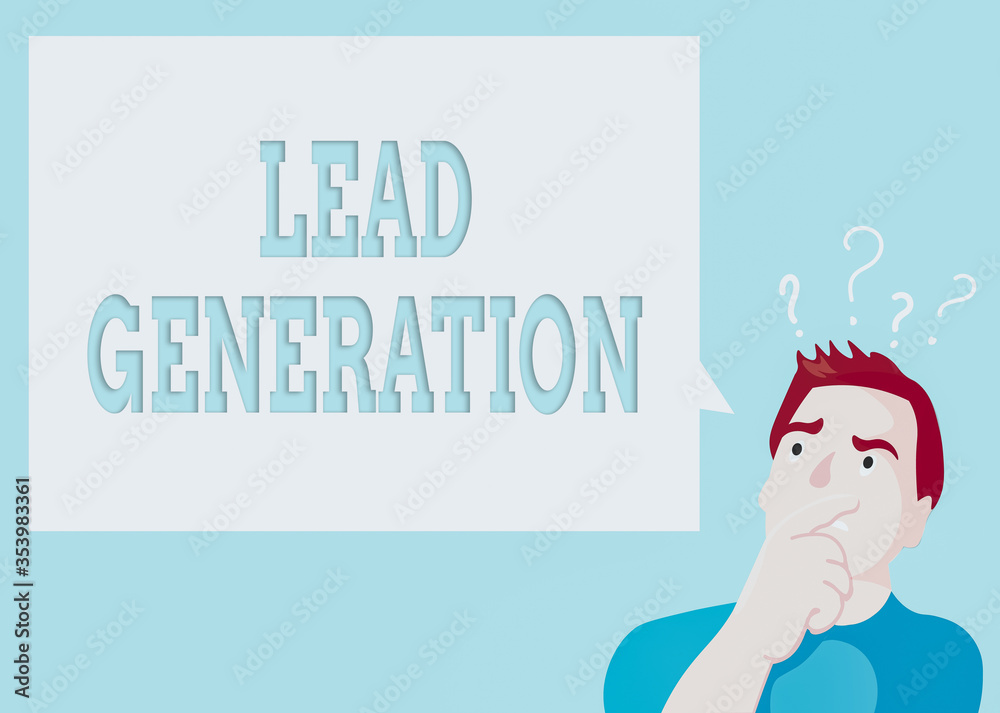Conceptual hand writing showing Lead Generation. Concept meaning ...