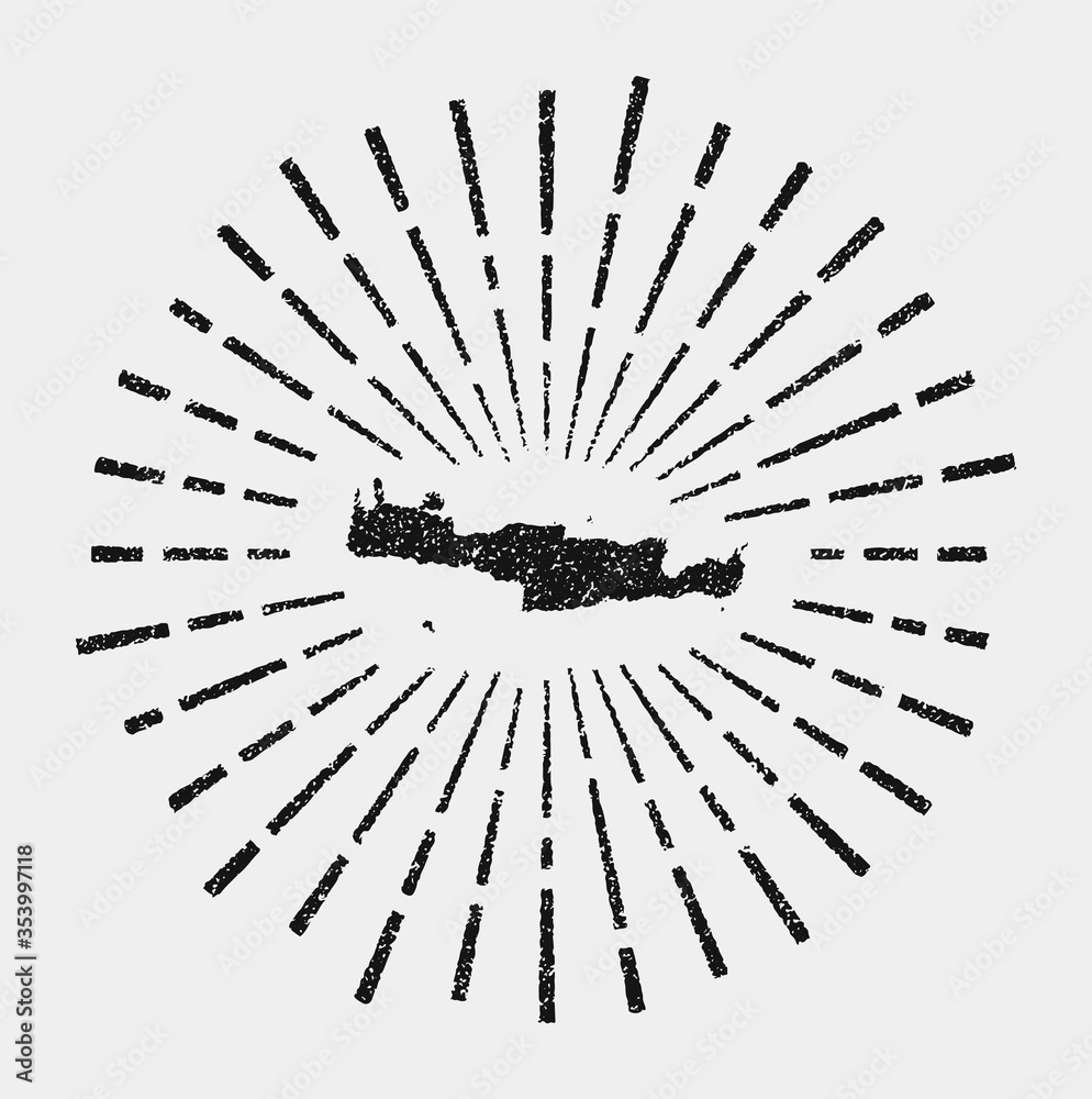 Poster Vintage map of Crete – Wall Art | UkPosters