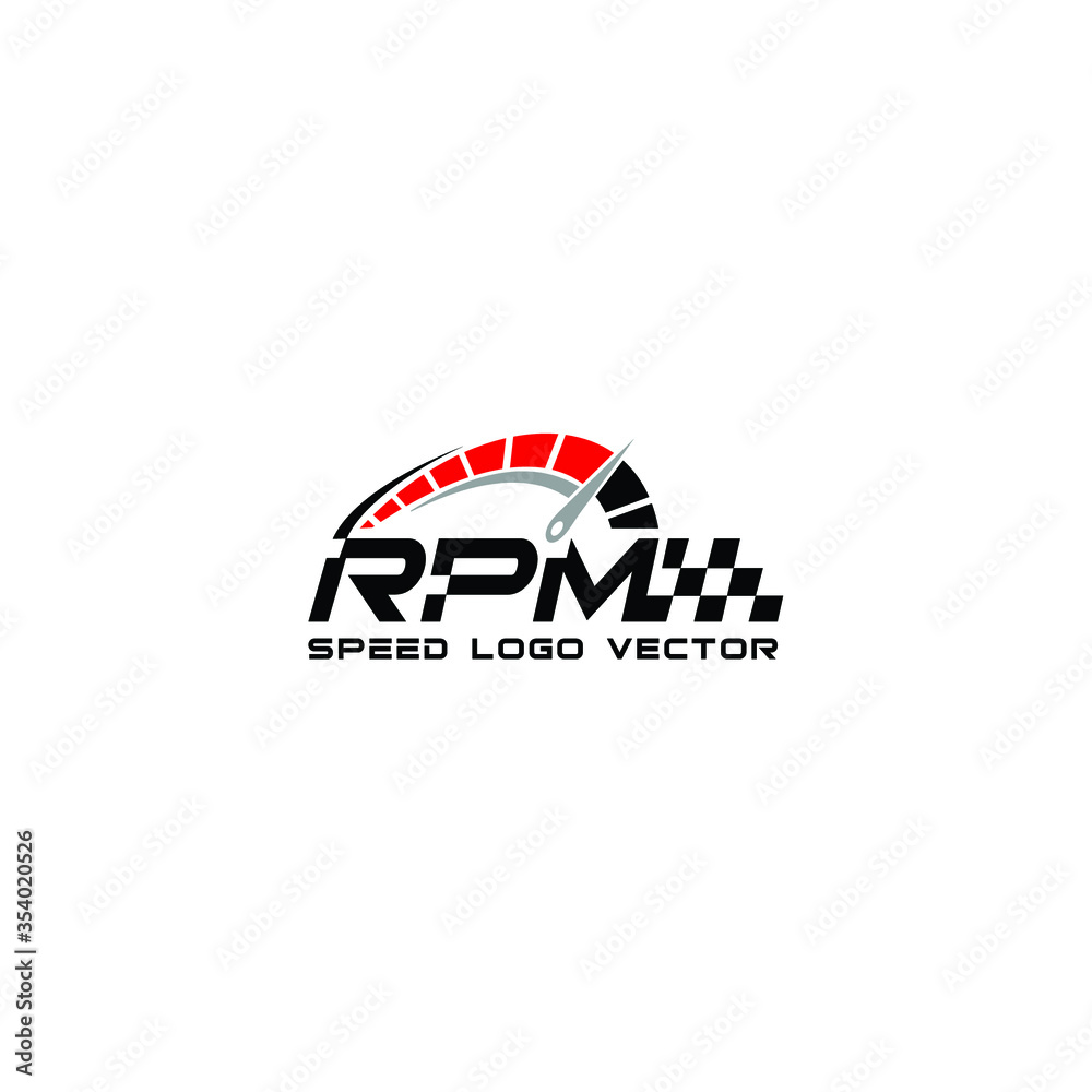 RPM vector logo graphic modern template Stock Vector | Adobe Stock