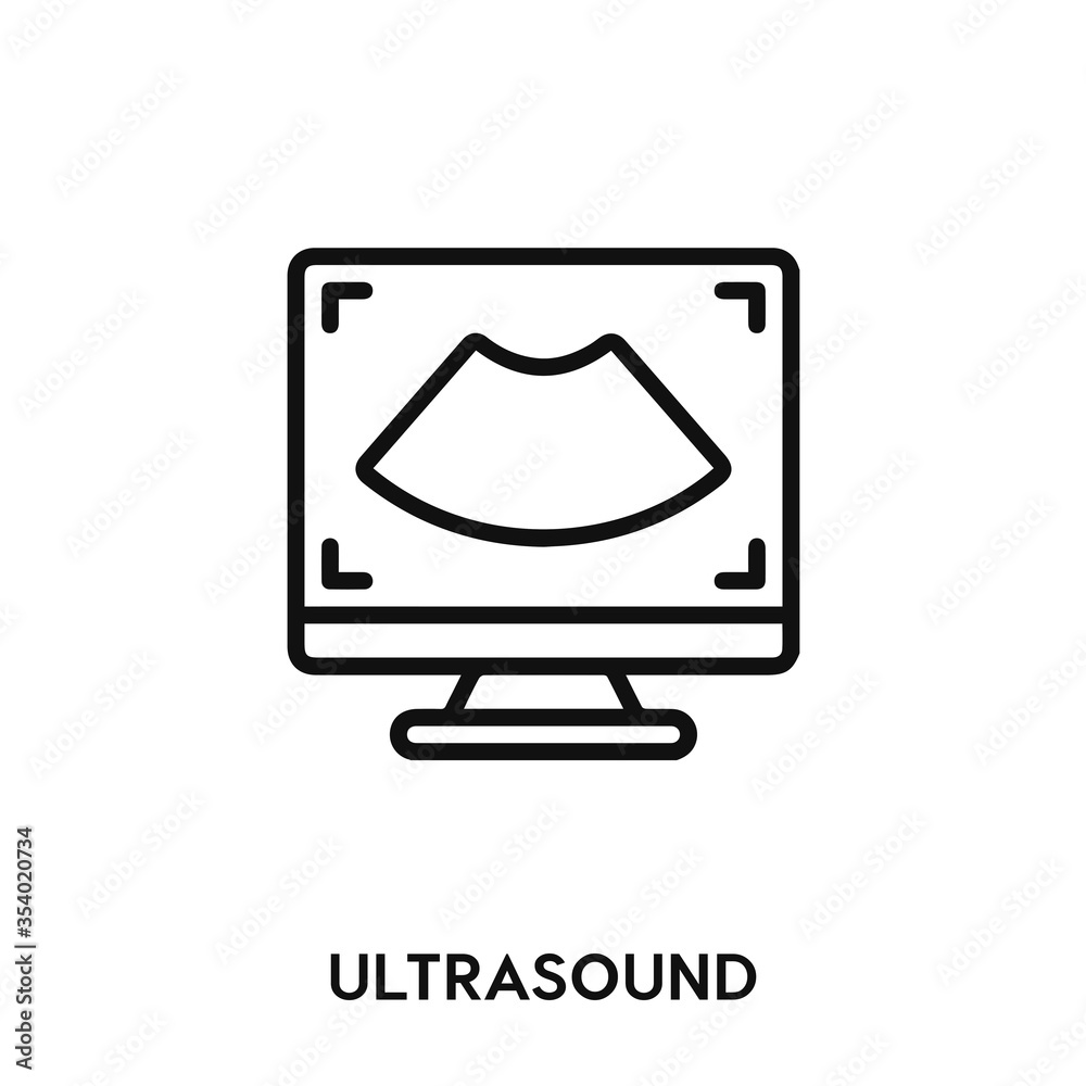 ultrasound icon vector. ultrasound sign symbol. Stock Vector | Adobe Stock