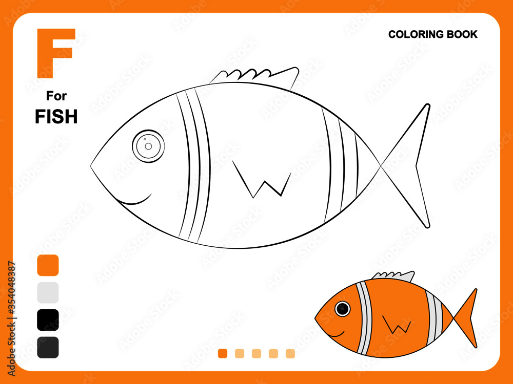 Preschool educational kids painting app game. Color painting practice ...