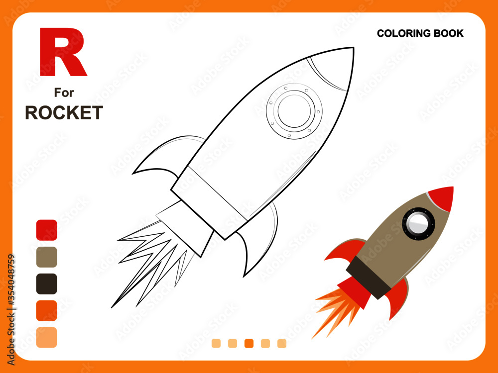 Preschool educational kids painting app game. Color painting practice ...