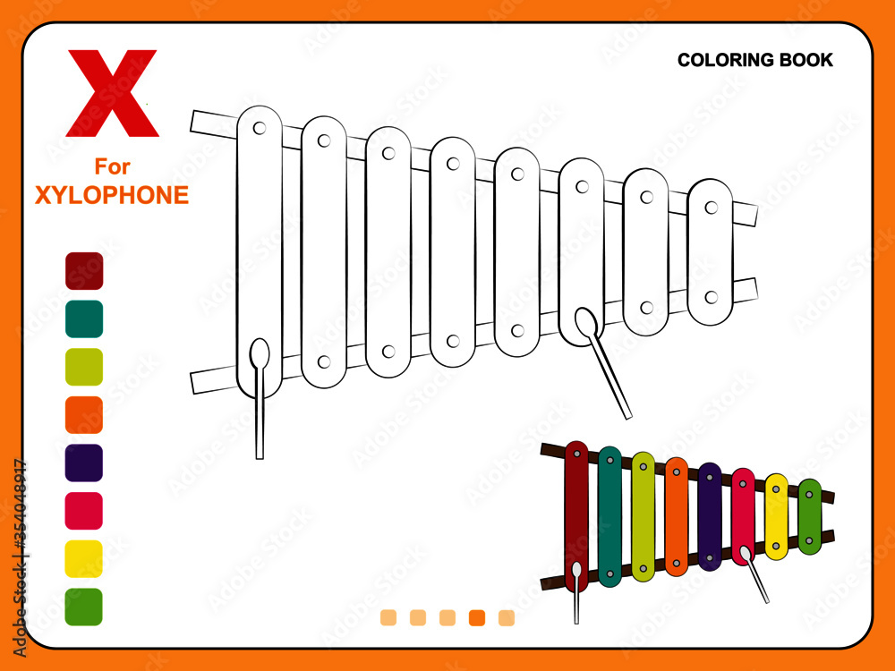 Preschool educational kids painting app game. Color painting practice ...