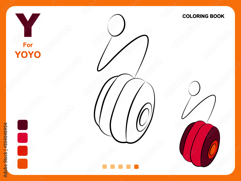 Preschool educational kids painting app game. Color painting practice ...