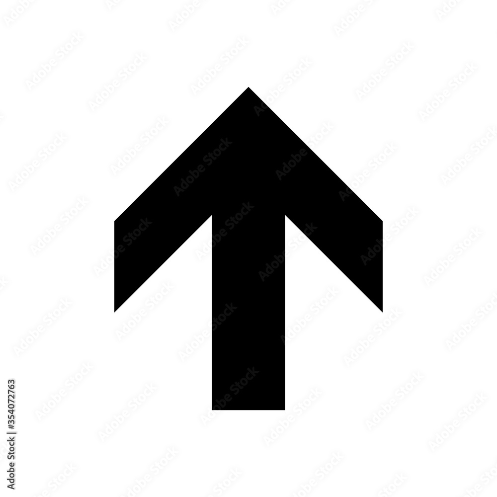 Symbol sign. Up arrow pictogram. Up arrow sign Stock Illustration ...