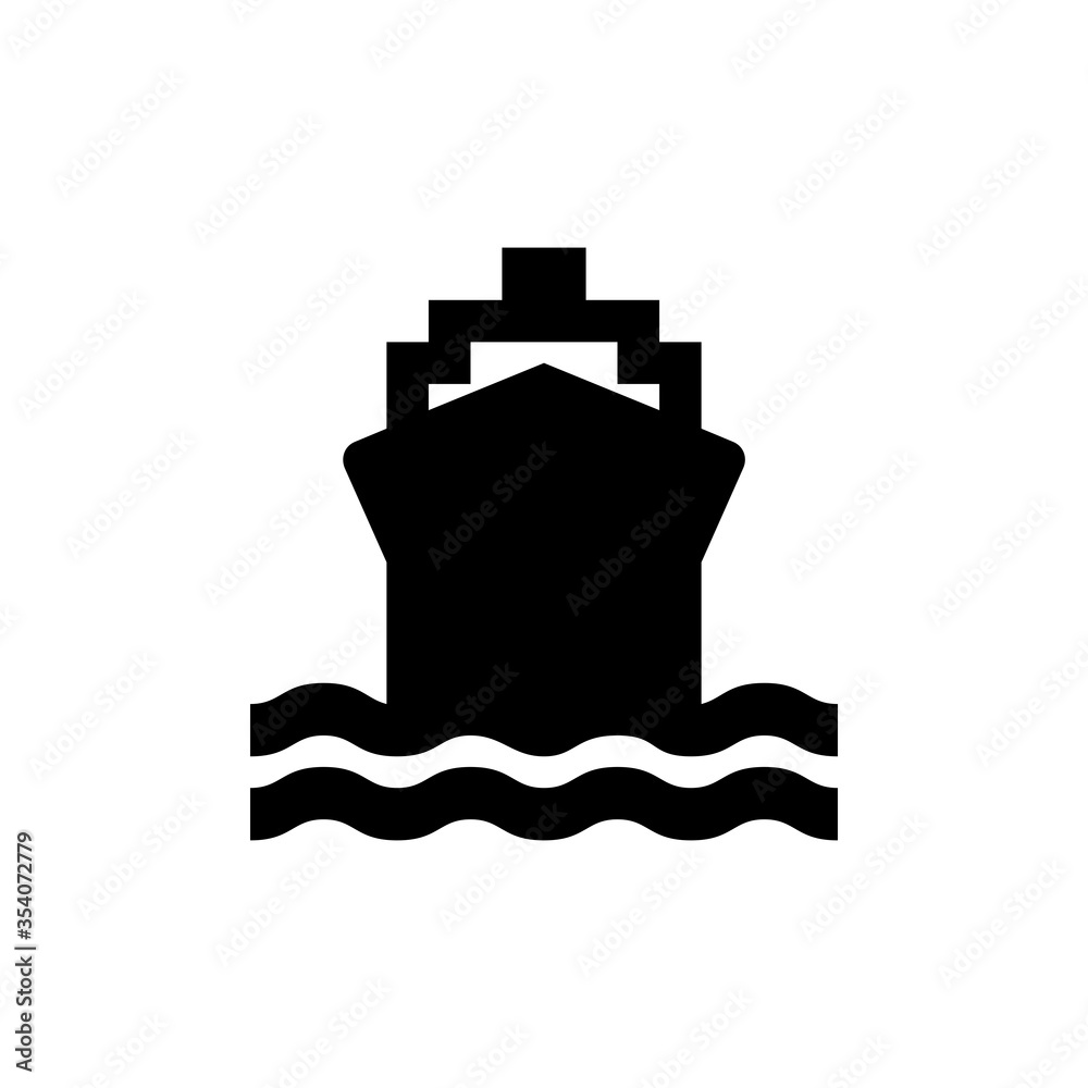 Symbol sign. Water transportation pictogram, water transportation sign ...