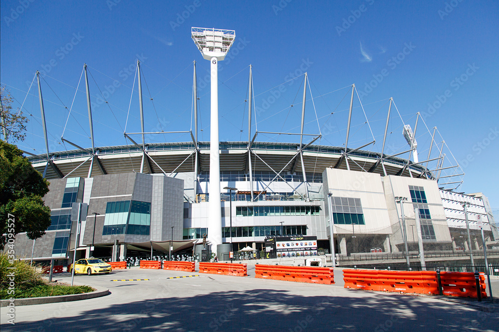 Melbourne, Australia: April 09, 2018: Melbourne Cricket Ground simply ...