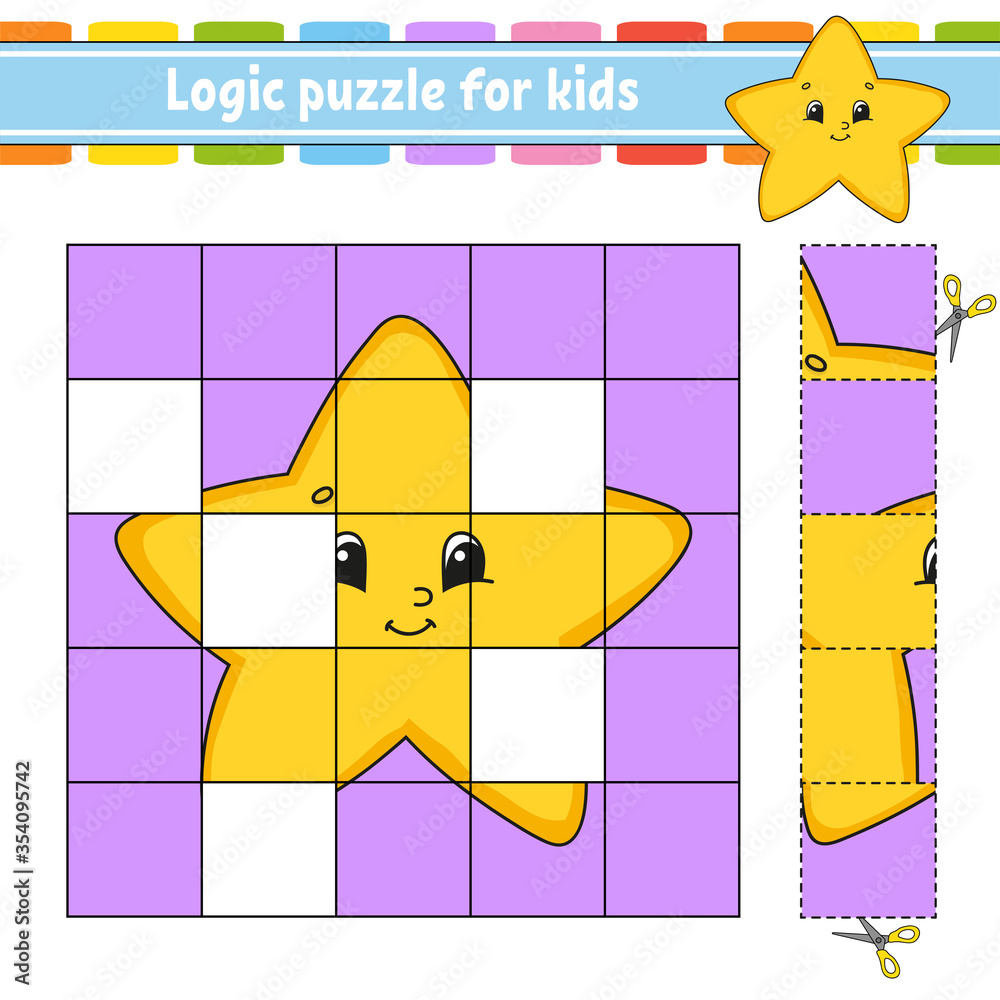 Logic puzzle for kids. Education developing worksheet. Learning game ...