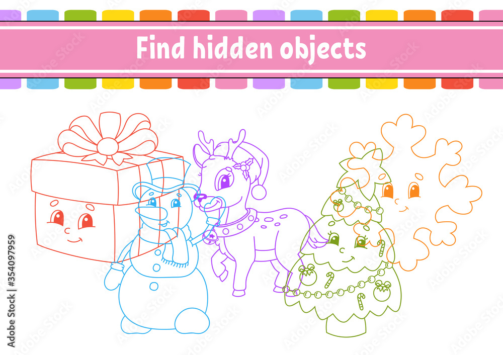 Find hidden object. Education developing worksheet. Activity page with ...