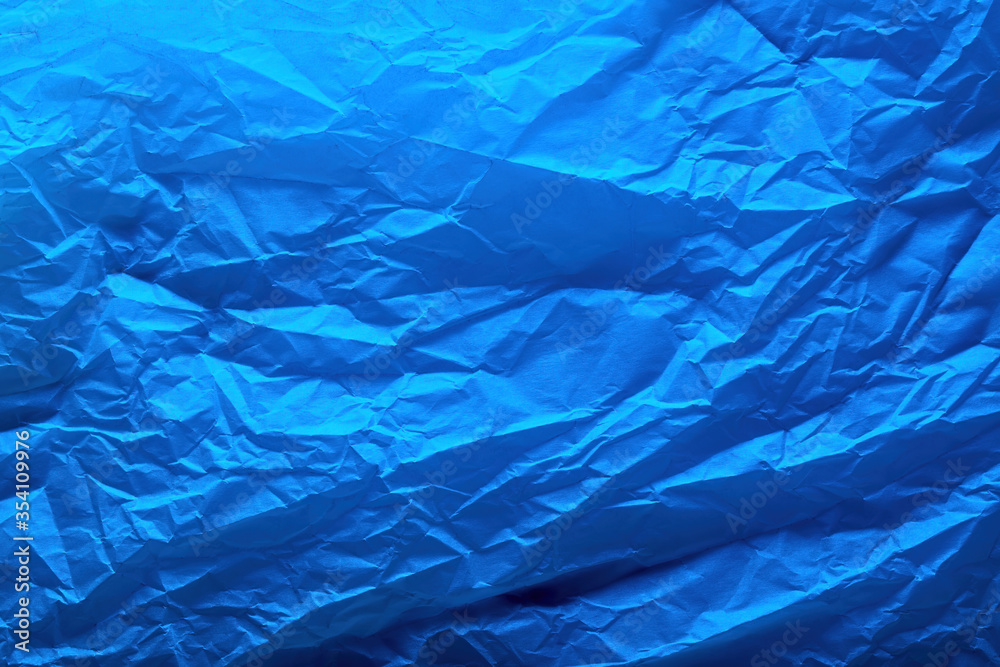 Abstract blue crumpled paper texture Stock Photo | Adobe Stock