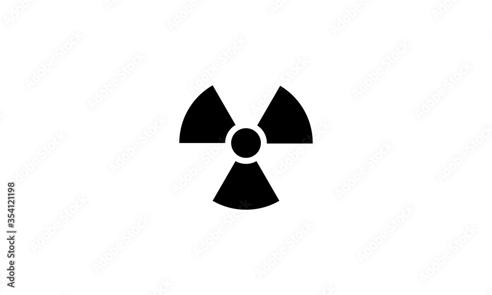 radiation, sign, radioactive, nuclear, danger, symbol, warning, icon ...