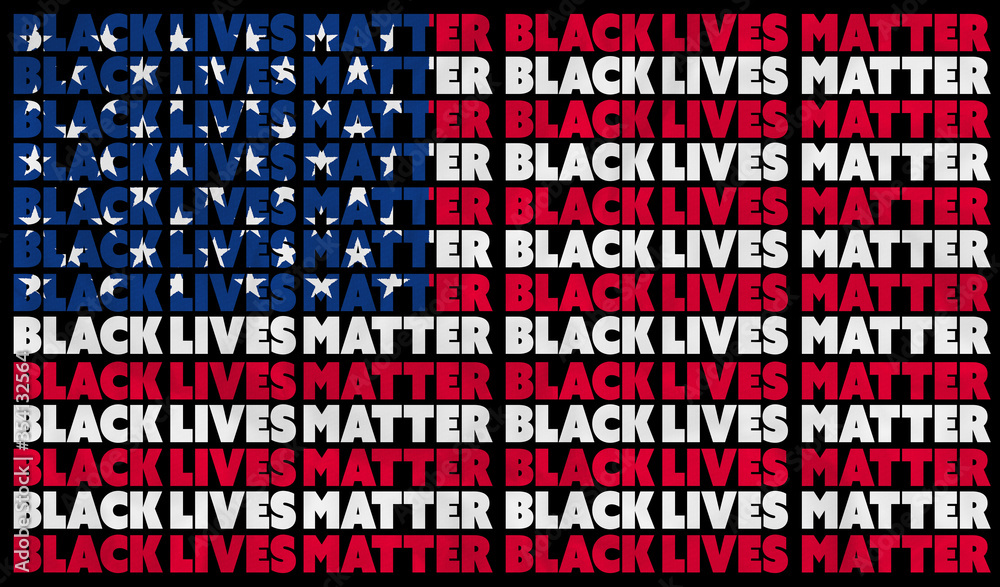 A Black Lives Matter (BLM) graphic illustration for use as poster to ...