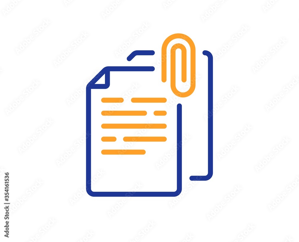 Blue Attachment Icon