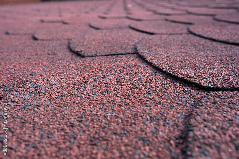 Red shingle roof background and texture. Stock Photo | Adobe Stock