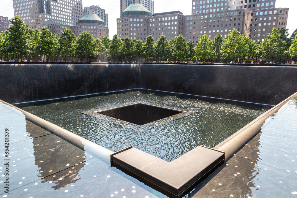 9/11 Memorial park in New York Stock Photo | Adobe Stock