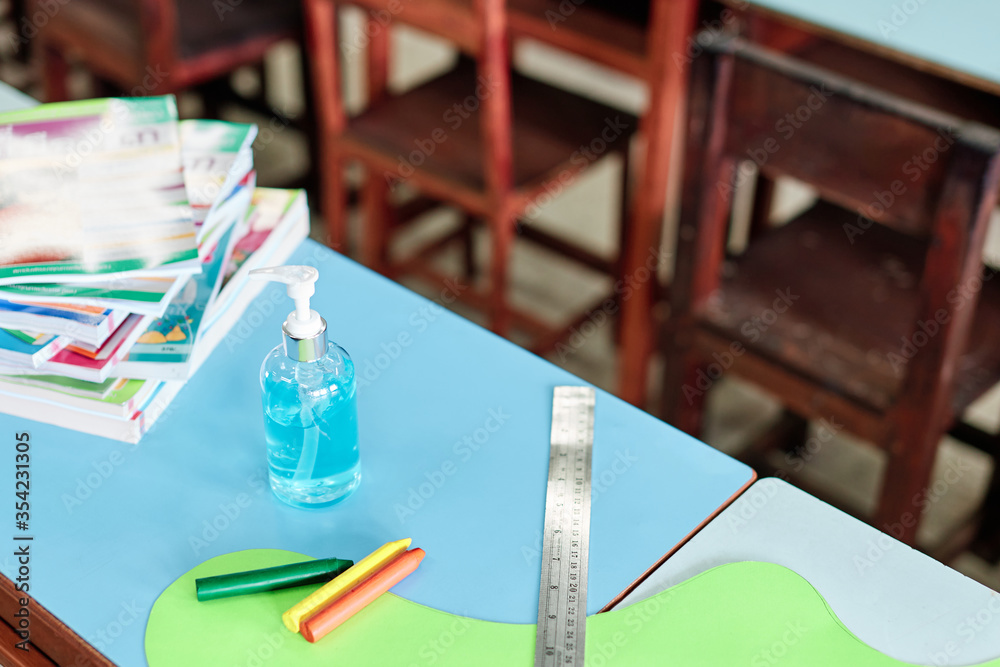 New Normal. COVID-19 prevention and protection in school,Pocket ...