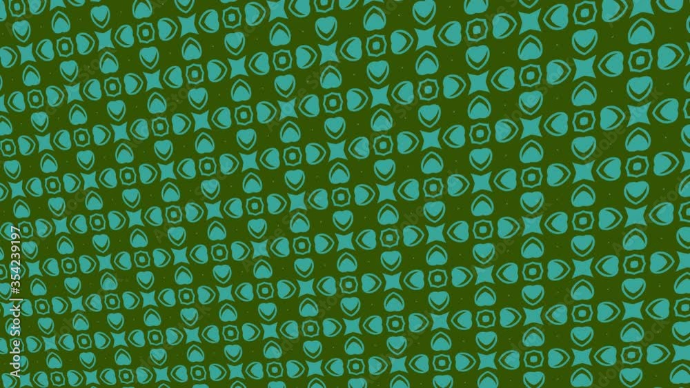 Color pattern with geometric shapes on a minimal black background ...