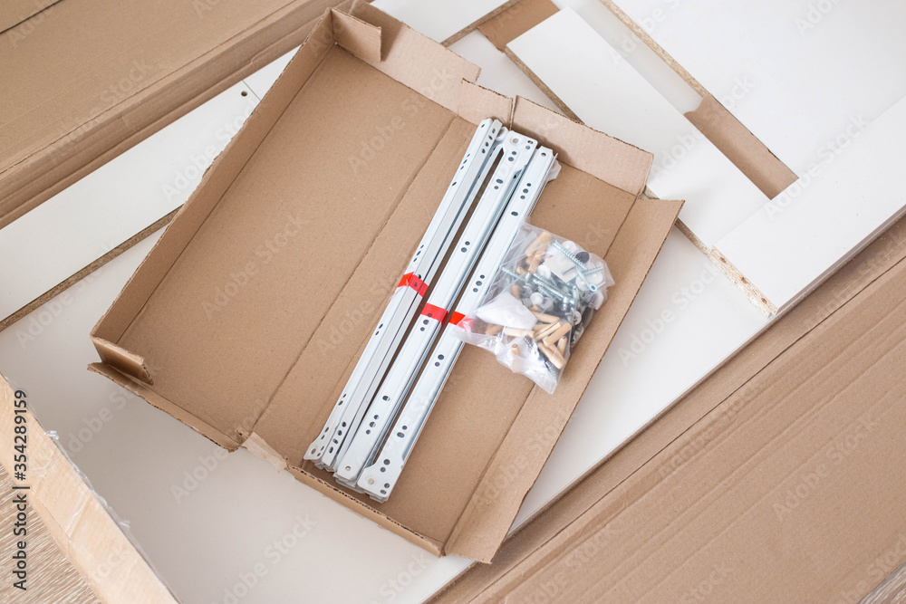 Set of spare parts for assembling modern furniture eccentric couplers ...