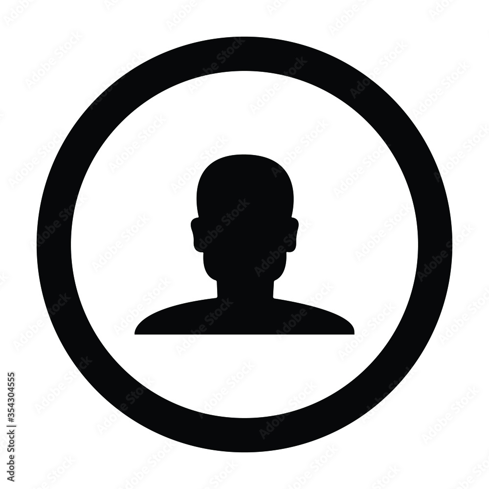 Contact icon. Simple flat symbol. Perfect Black pictogram illustration ...