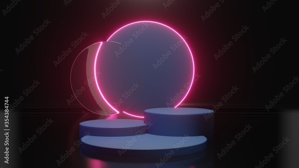 Mock up background/backdrop in minimal modern illustration design of ...