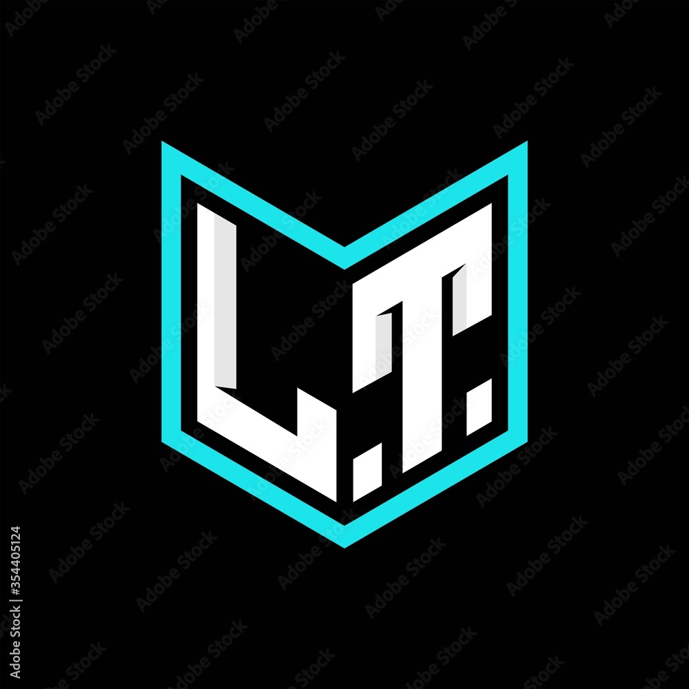 LT initial logo monogram designs modern templates Stock Vector | Adobe ...