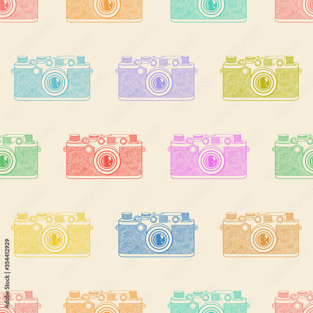 Camera color pattern Stock Vector | Adobe Stock