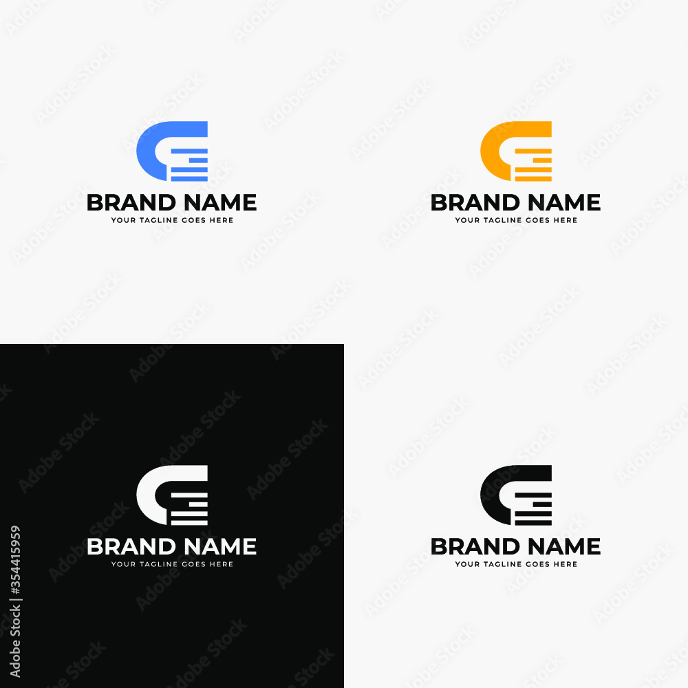 Modern Creative line G Letter Icon Vector Logo Template Design ...
