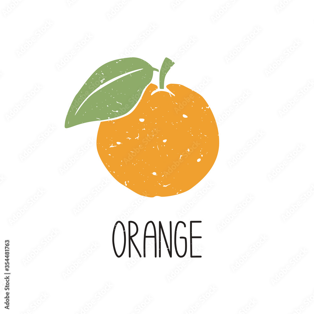 Ripe colored caption orange symbol isolated on transparent background ...