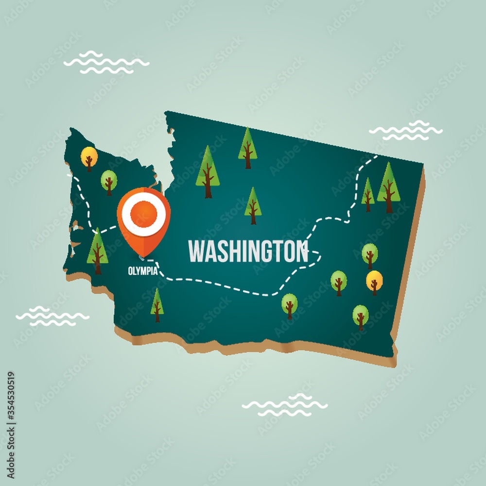 wa state city map