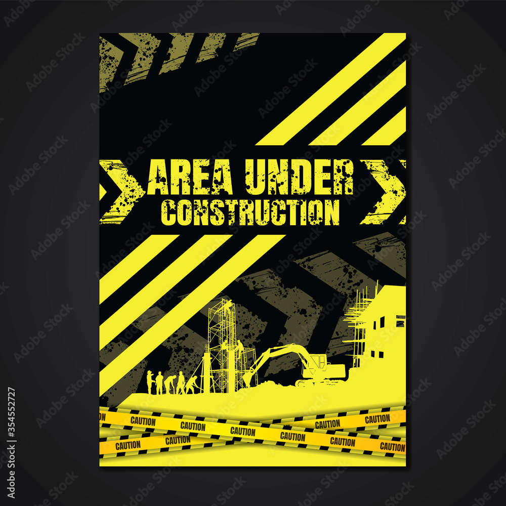 Construction vector background,Construction info graphics, Book Cover ...