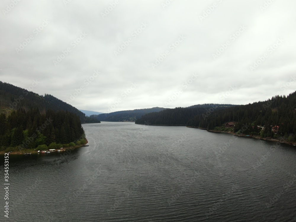 Aerial photos of lake Belis, a very beautiful place, with beautiful ...