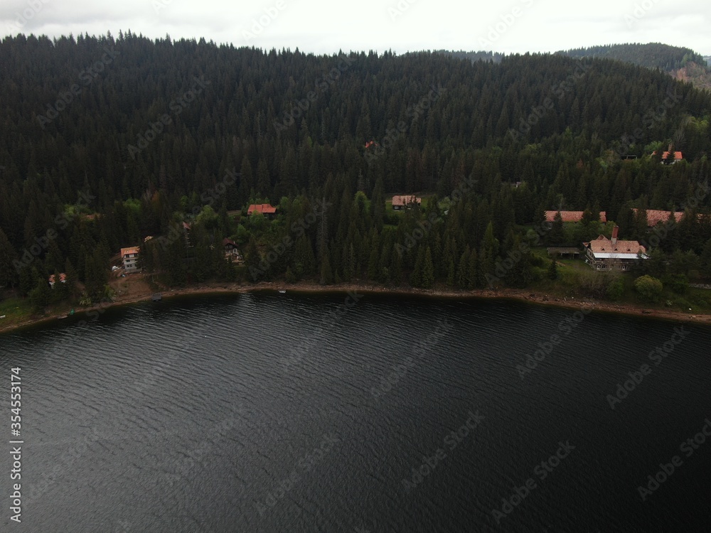 Aerial photos of lake Belis, a very beautiful place, with beautiful ...