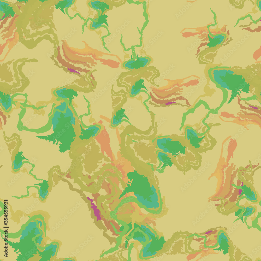 Fototapeta mapa świata dla dzieci UFO camouflage of various shades of ...