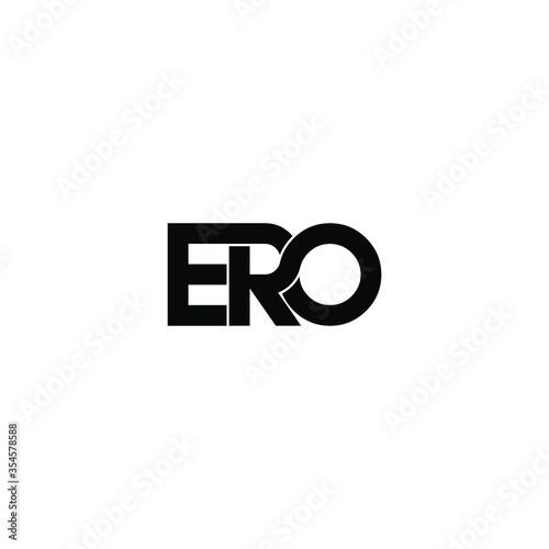 ero letter original monogram logo design Stock Vector | Adobe Stock